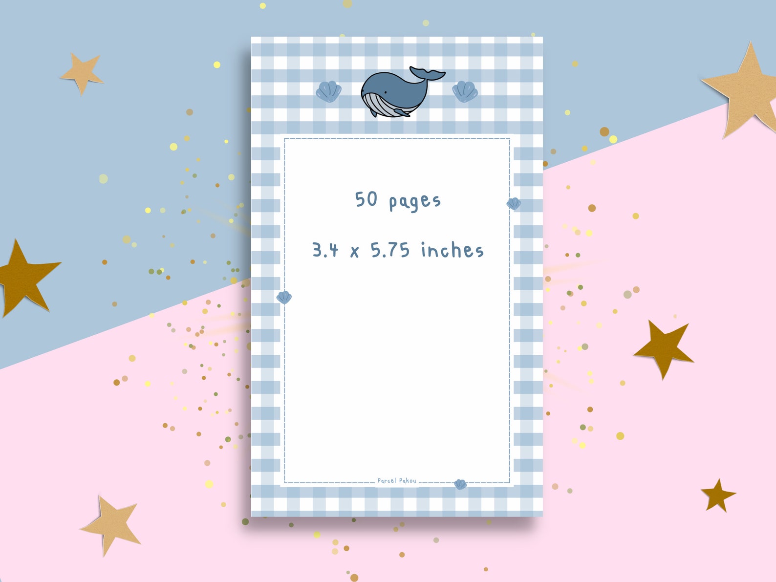 Kawaii Whale Notepad / Cute Ocean Animal Stationery / to Do - Etsy