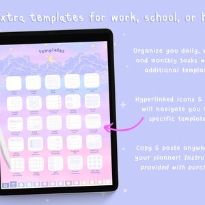 Undated Digital Planner / Cute Goodnotes Planner / 2025 Kawaii iPad ...