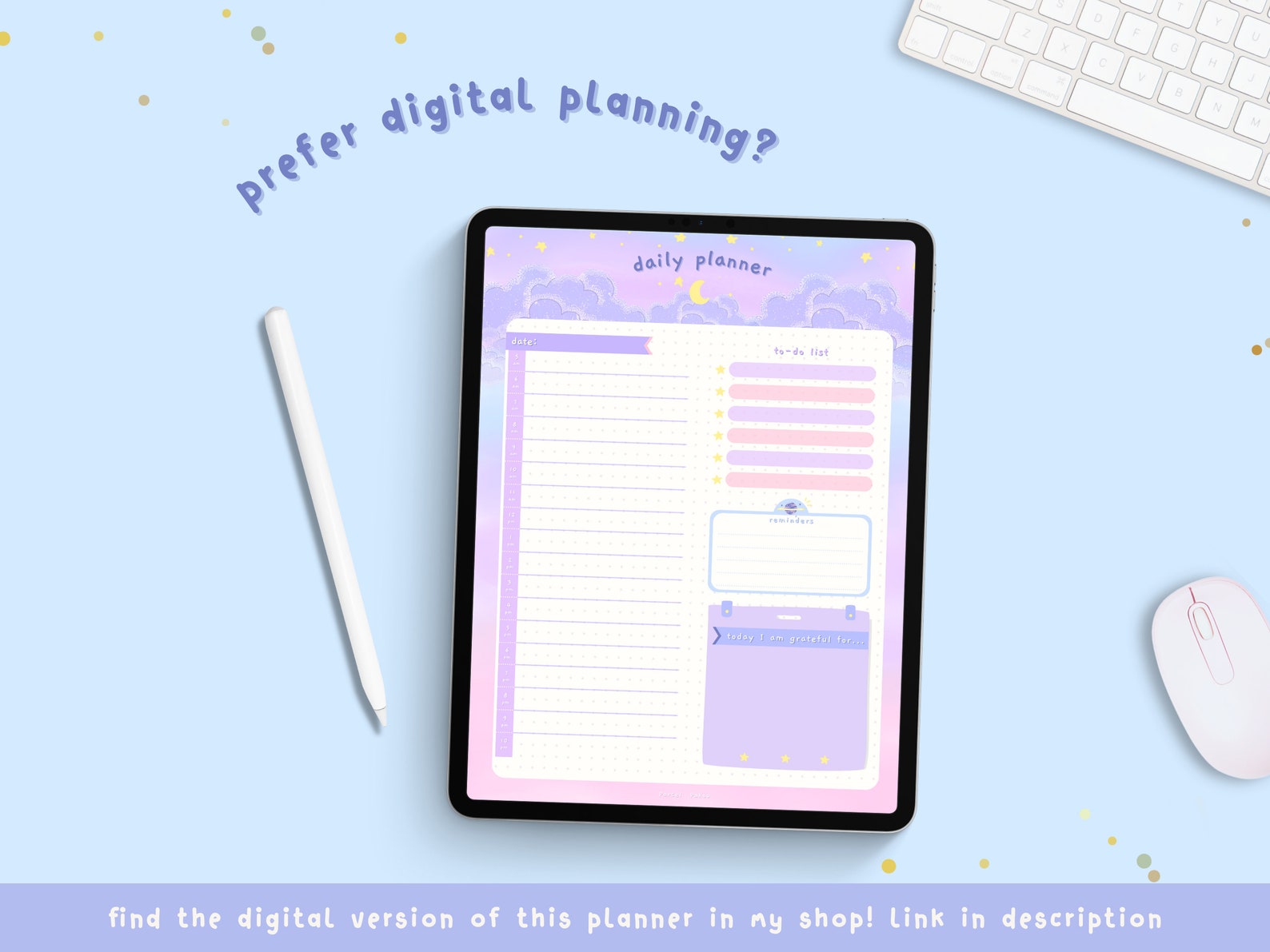 Dreamy Daily Planner 2024 / Tear off Notepad / Productivity Organizer ...