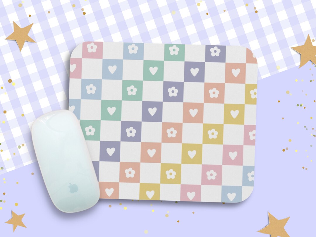 Cute Mouse Pad Small Mousepad Rainbow Checkerboard Mouse Mat | Mouse ...