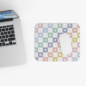 Cute Mouse Pad Small Mousepad Rainbow Checkerboard Mouse Mat | Mouse ...