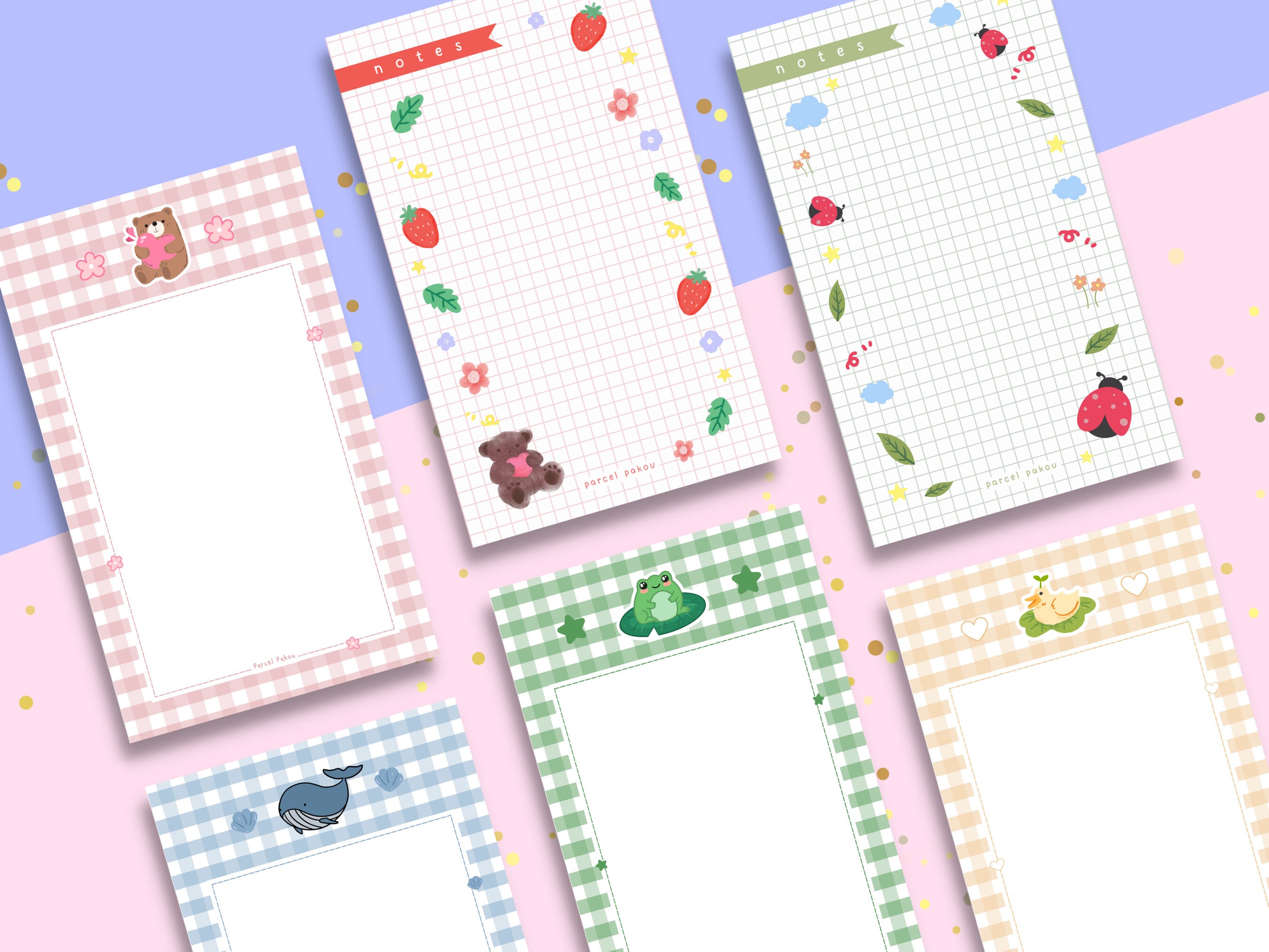 Kawaii Whale Notepad / Cute Ocean Animal Stationery / to Do - Etsy