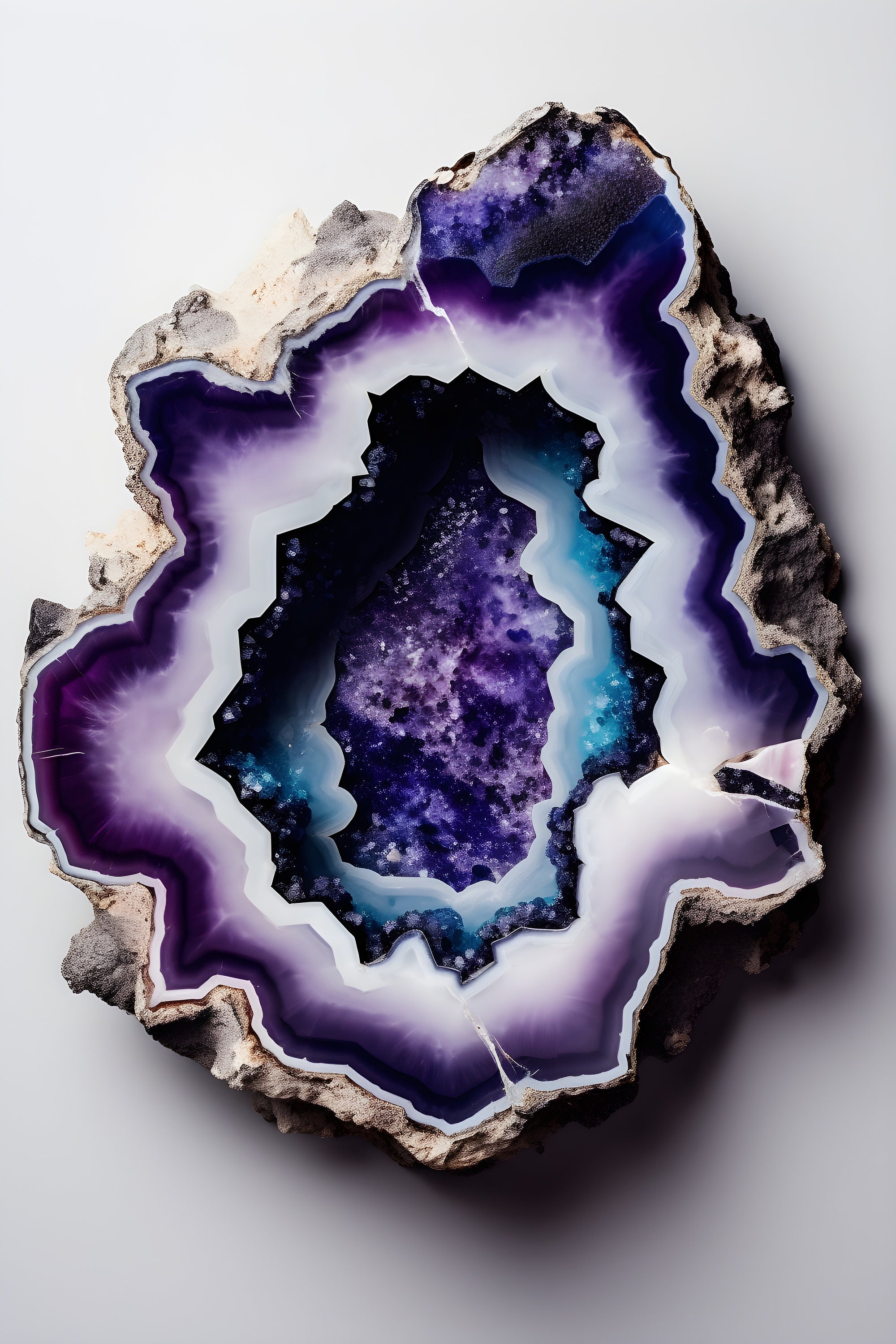 3 Geode Crystals Digital Art Download - Etsy