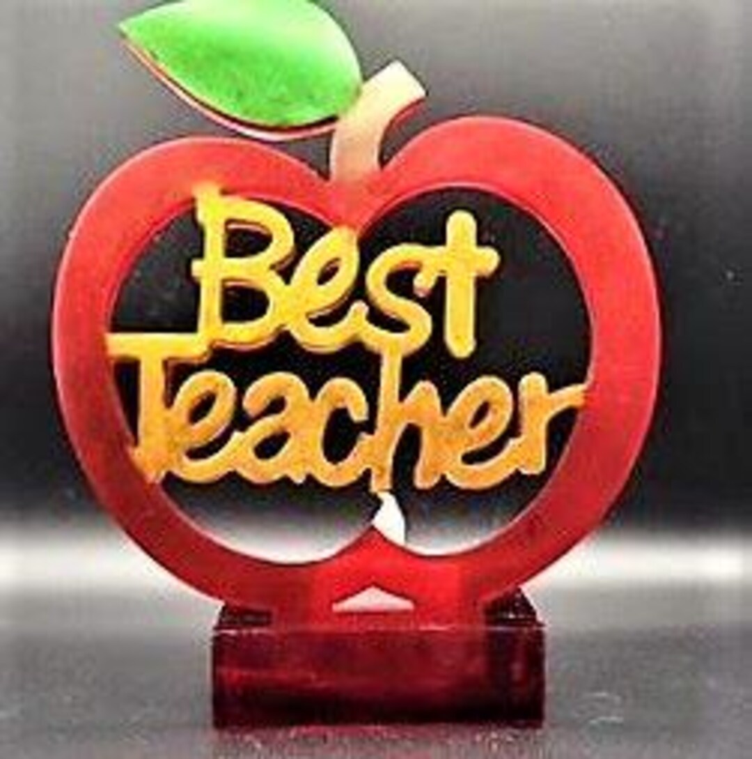 Best Teacher Apple Flickering Tea Light - Etsy