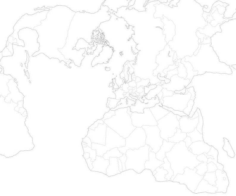 World Map | Authagraph Projection | Mercator Projection | Peirce ...
