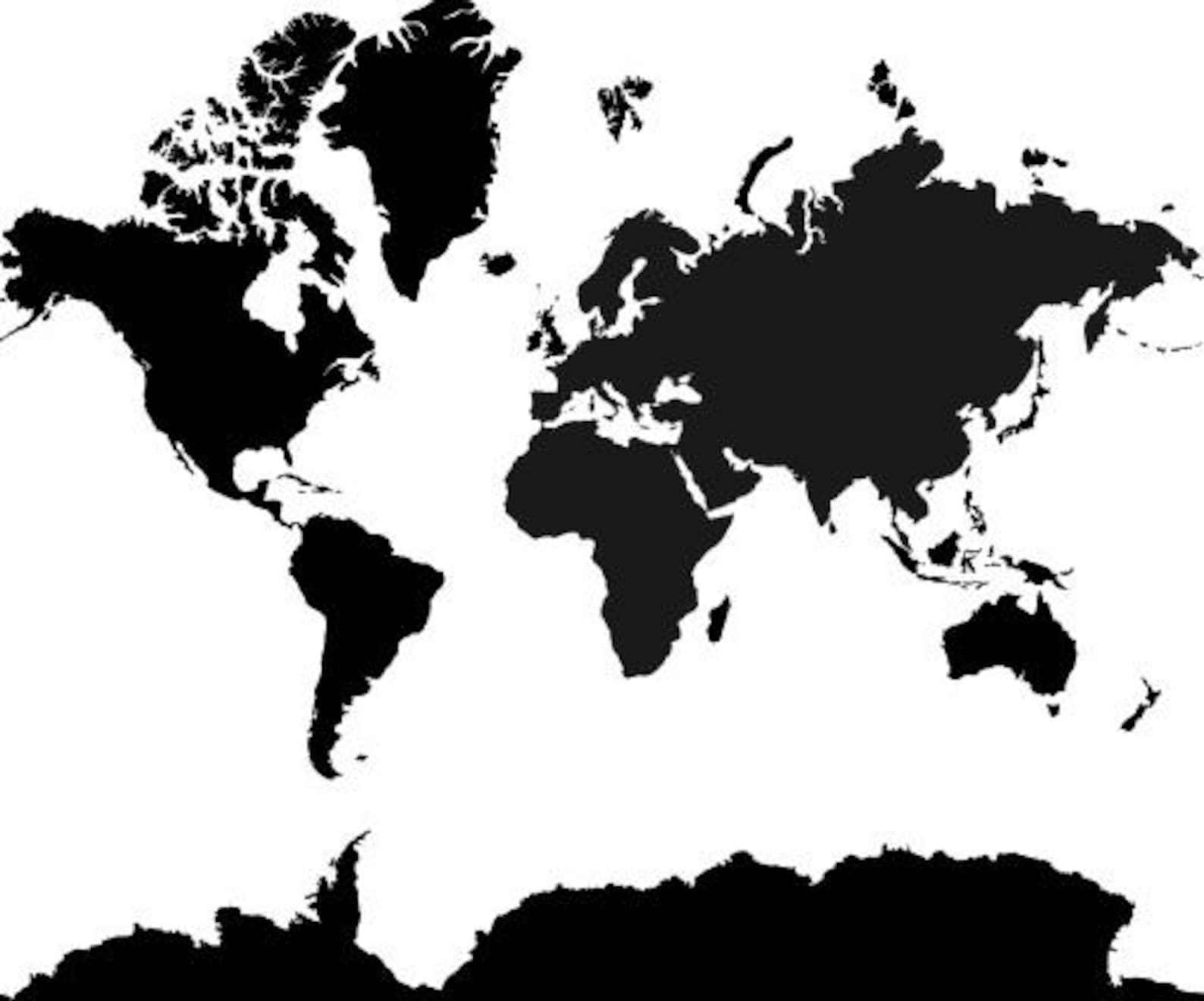 World Map | Authagraph Projection | Mercator Projection | Peirce ...