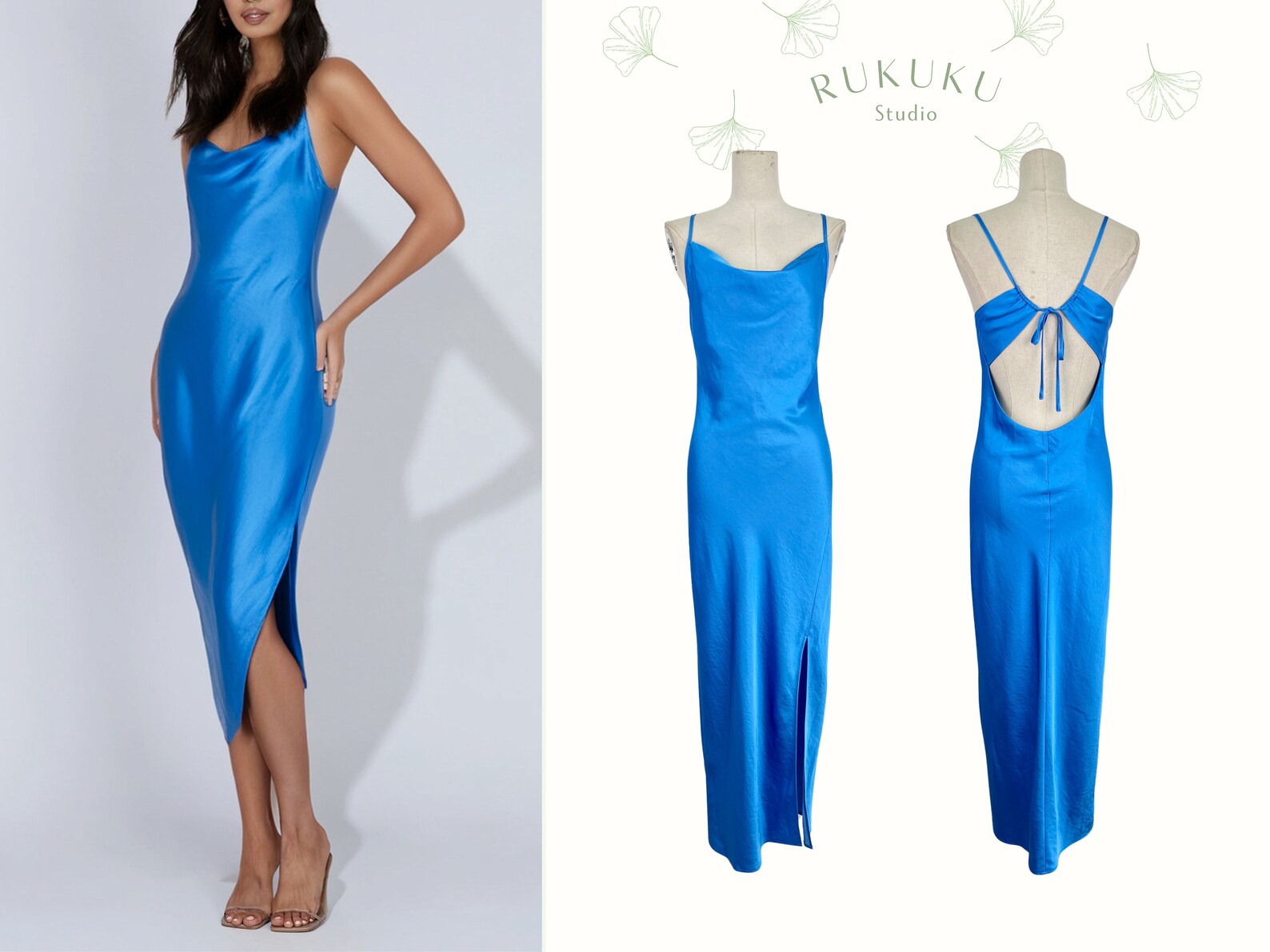 Sherry Cowl Neck Cutout Strappy Dress | Sewing Pattern | Dress Pattern ...