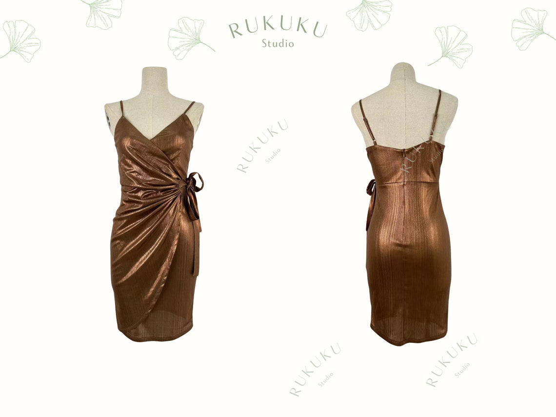 June Draped Strappy Dress | Sewing Pattern| Dress Pattern | Woman ...