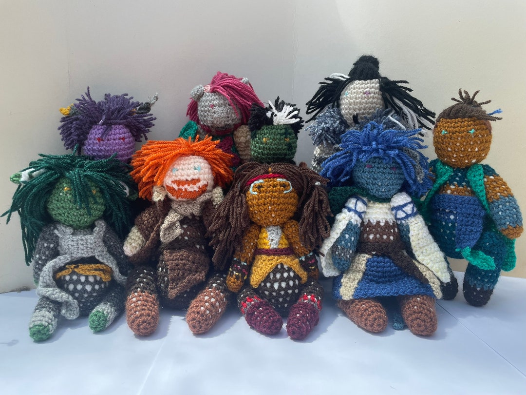 Campaign 2 TM9 Dnd Crochet Dolls, Mini Hand Made Plushies, Amigurumi ...