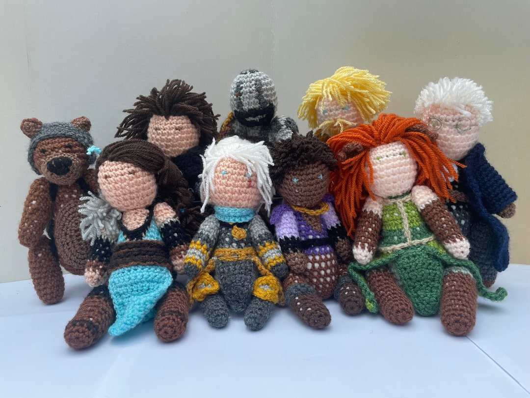 Campaign 1 VM Dnd Crochet Dolls, Mini Hand Made Plushies, Amigurumi ...