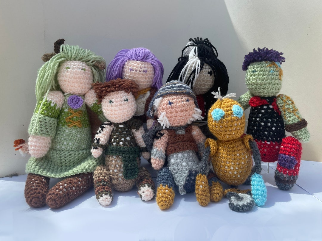 Campaign 3 BH Dnd Crochet Dolls, Mini Hand Made Plushies, Amigurumi ...