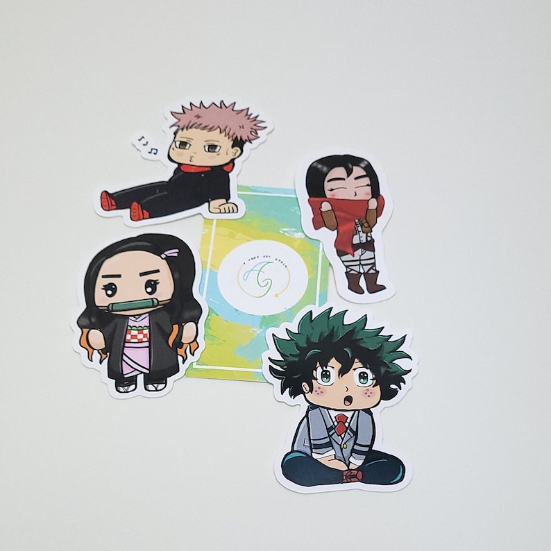 Chibi Anime Stickers - Etsy