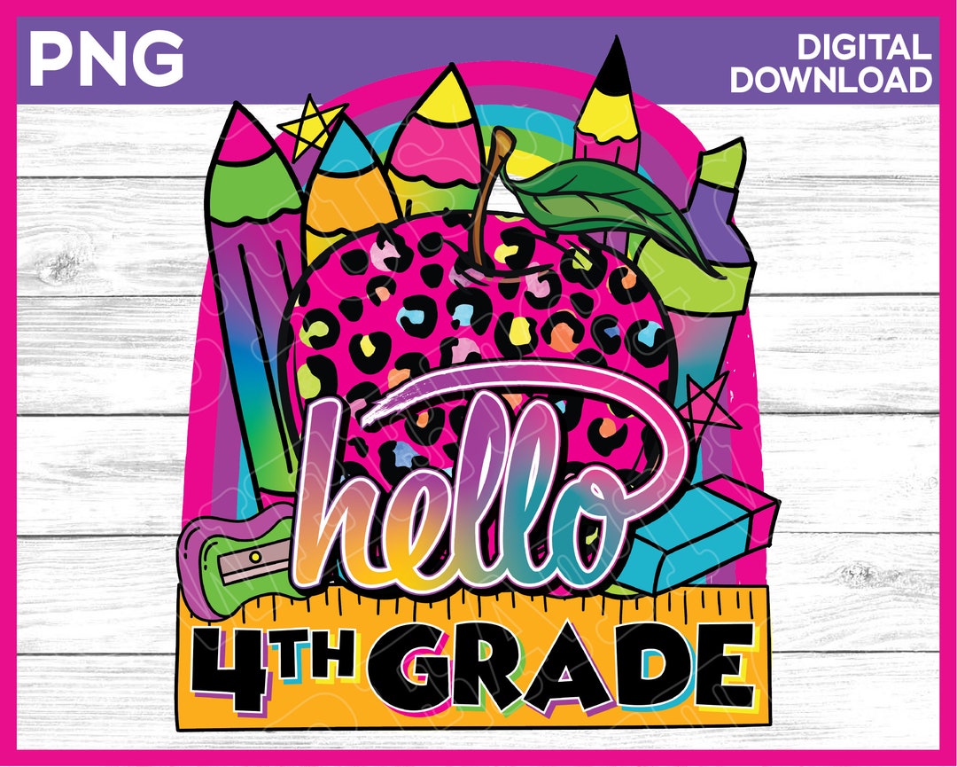 Back to School Png | 4th Grade Png | Fourth Grade Png | Fourth Grade ...