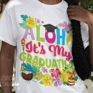 Aloha Luau Graduation Png | Hawaiian Luau Graduation Party Shirt Png ...