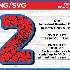 Spider Web Numbers Svg, Number Clipart, Layered Svg Numbers, Spider Web ...