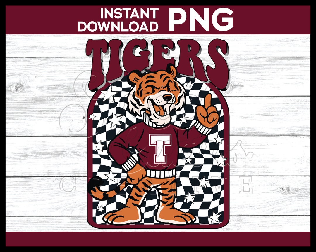 Tigers Mascot Png | Crimson Tigers Png | Digital Download You Print ...