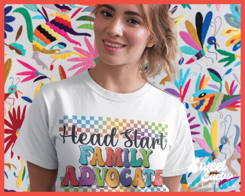 Head Start Family Advocate Png | Colorful Retro Family Advocate Design ...