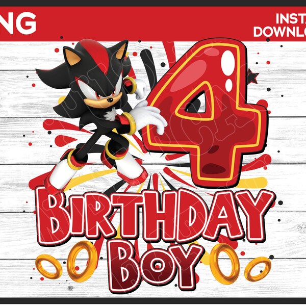 Sonic shadow cake topper - Etsy España