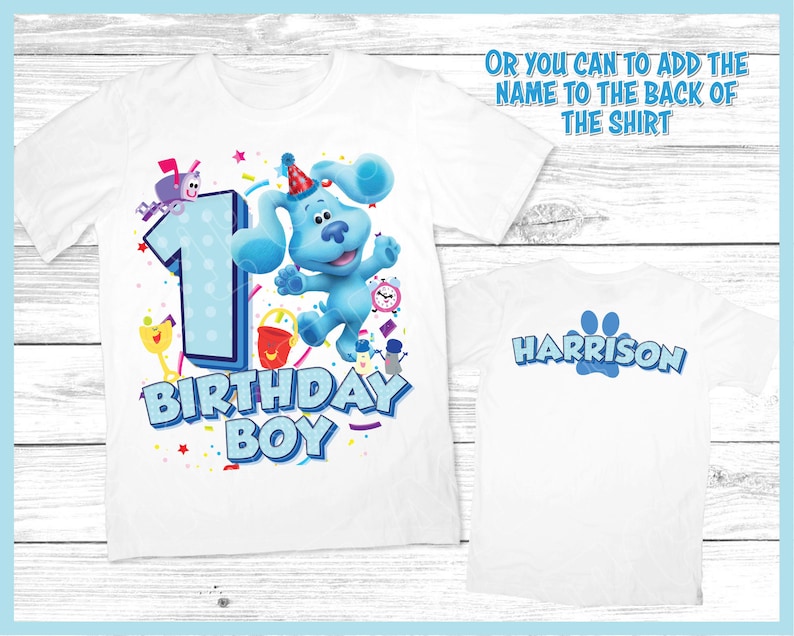 Blues Clues Birthday Boy Shirt Personalized Blues Clues - Etsy