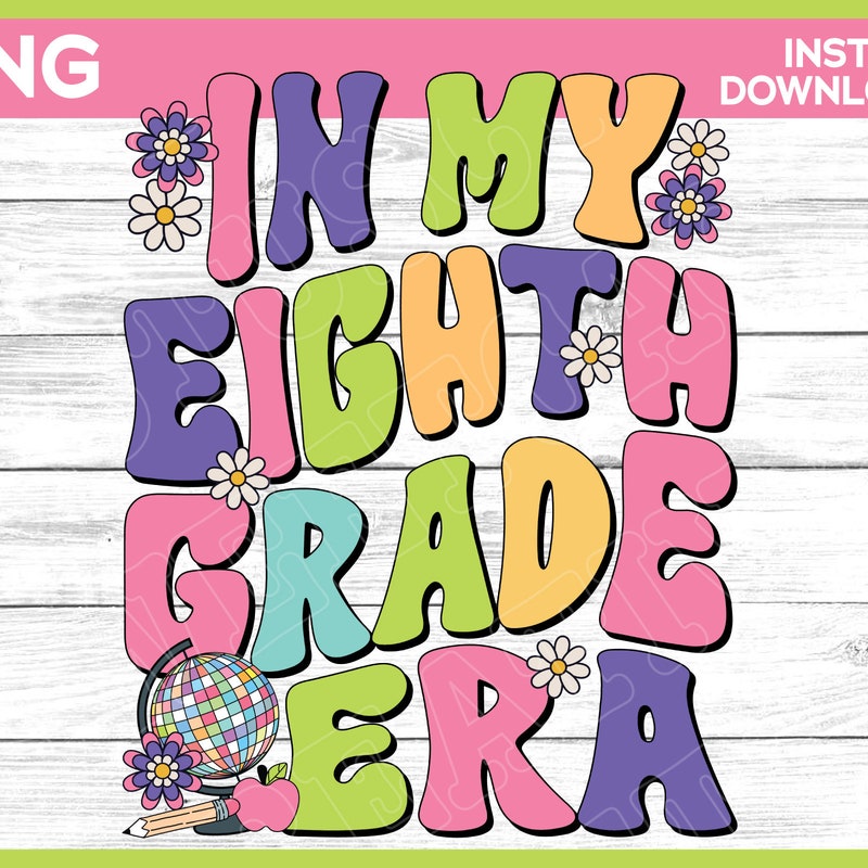 First Day of 8th Grade - Etsy