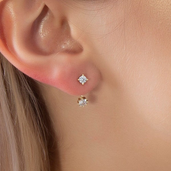 Front Back Earrings - Etsy