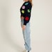 Knit Cosmic Cardigan, Womens Sweater, Navy Knitted Sweater, Christmas ...