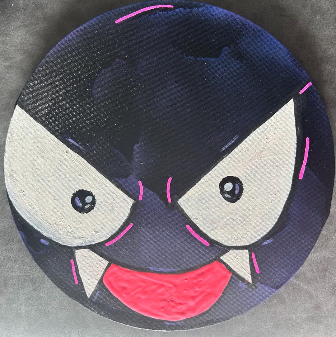 Gastly. Glow in the Dark and Black Light. - Etsy