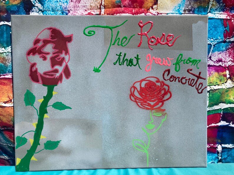 2pac: the Rose That Grew From Concrete - Etsy