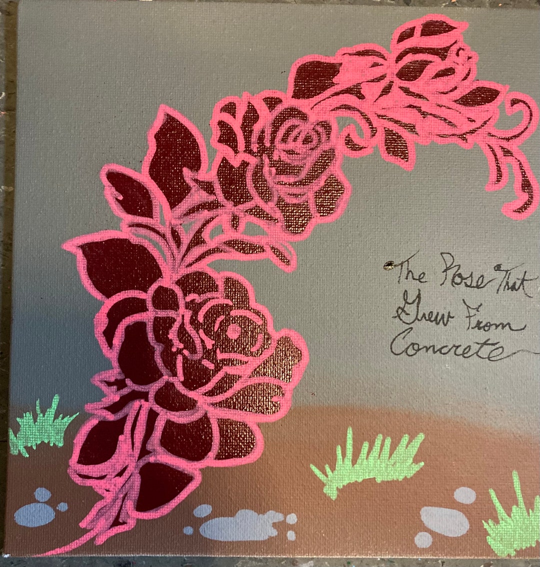The Rose That Grew From Concrete - Etsy