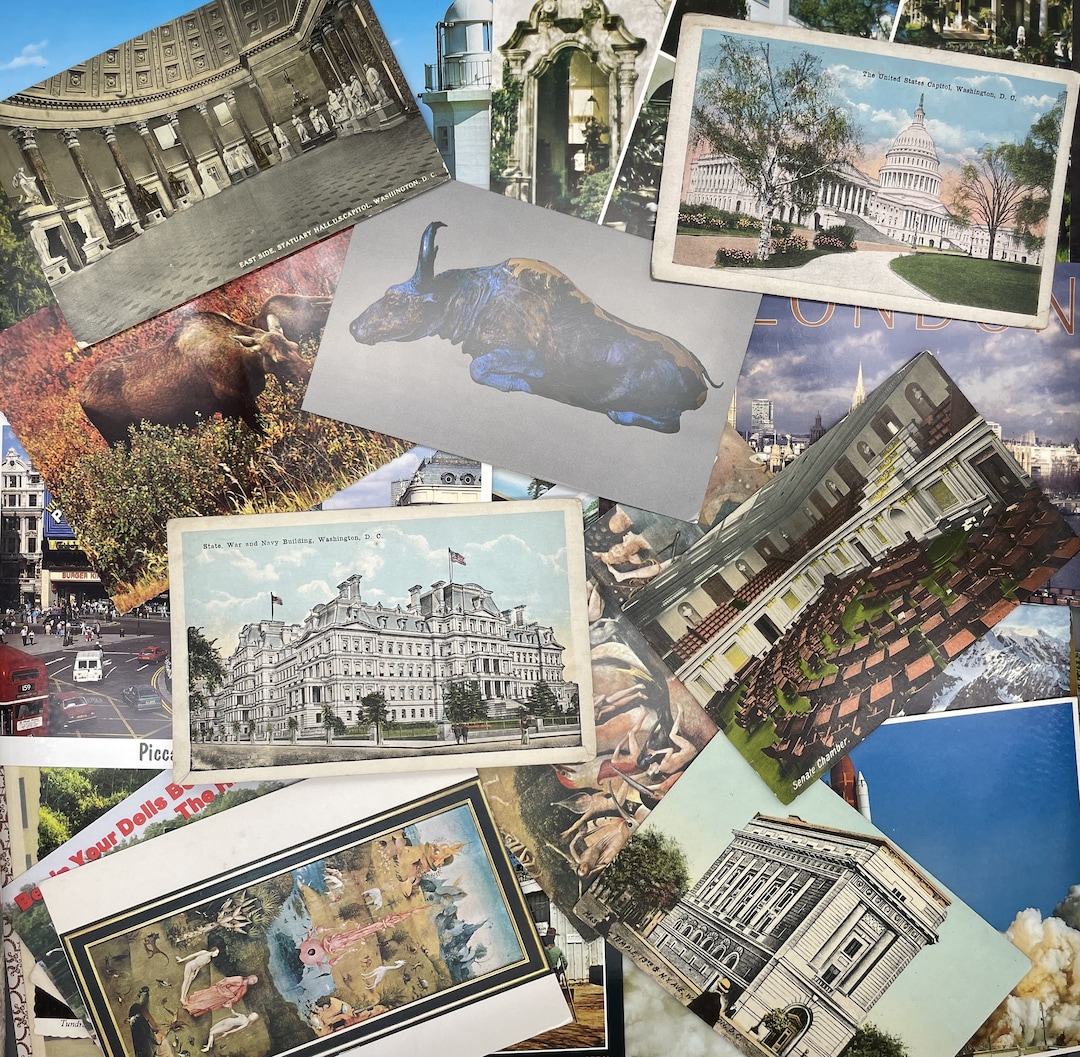 50 Vintage & Antique Postcards - Random Assortment of USA ...
