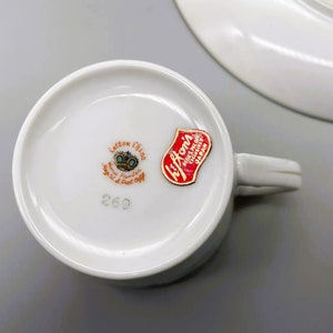 4 Sets of *NEW* Lefton Rose Chintz Snack Plates & Tea Cups - Hand ...