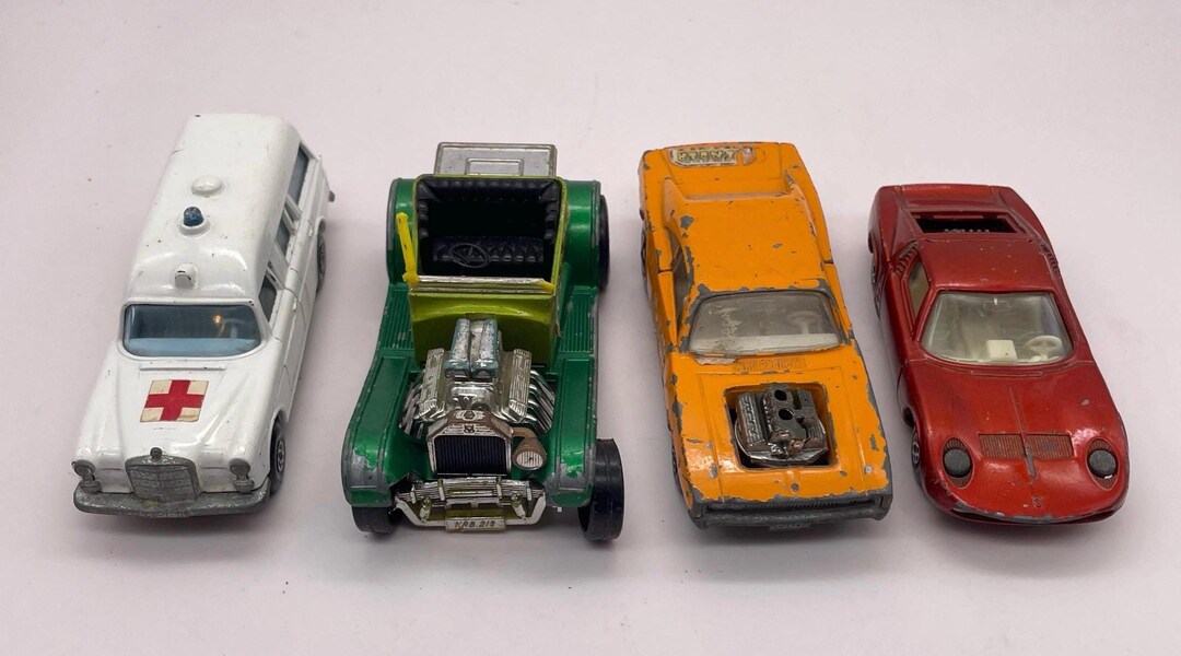 Vintage LESNEY Matchbox Die Cast Cars - 1960s - 1970s - Lot of 4, Made ...