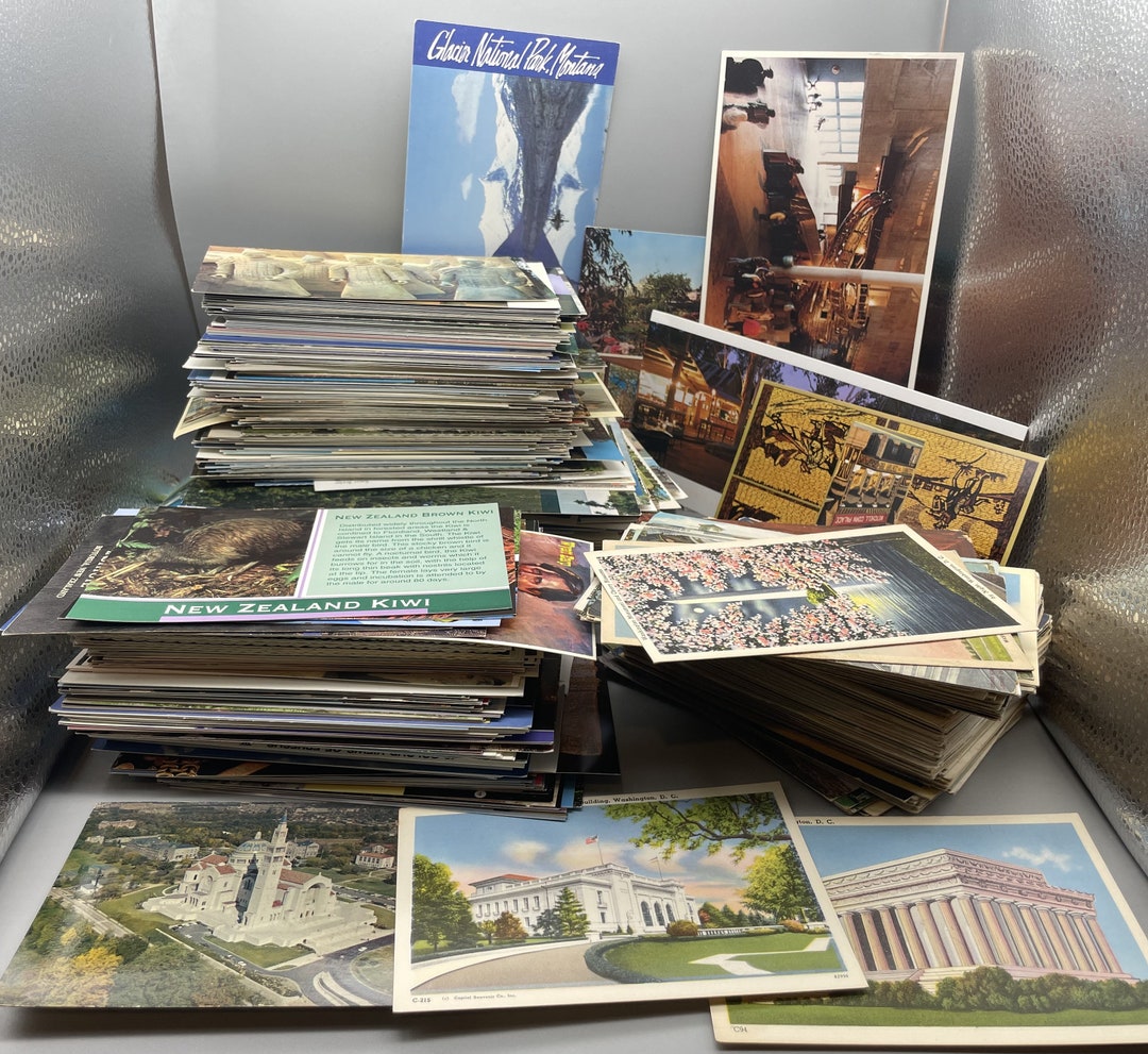 15 Vintage Old Unused Postcards - Random Assortment of USA ...