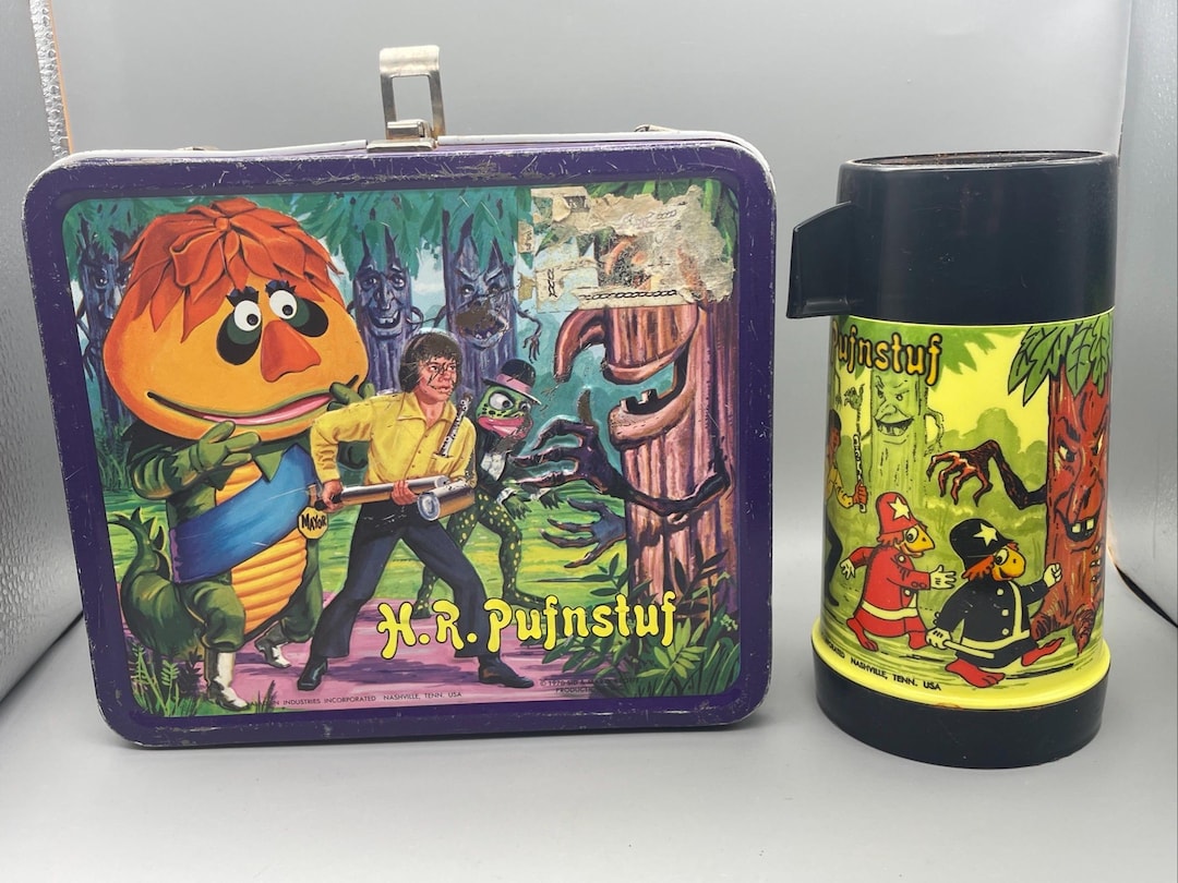 Vintage 1970 Aladdin H.R. Pufnstuf TV Show Lunchbox W/ Matching Thermos ...