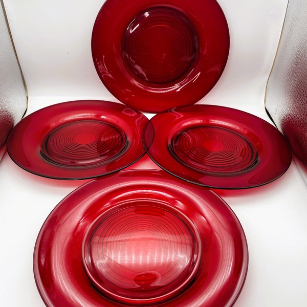 Ruby Red Glass - Etsy