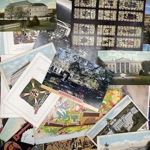 25 Vintage Old New & Used Postcards Random Assortment of USA ...
