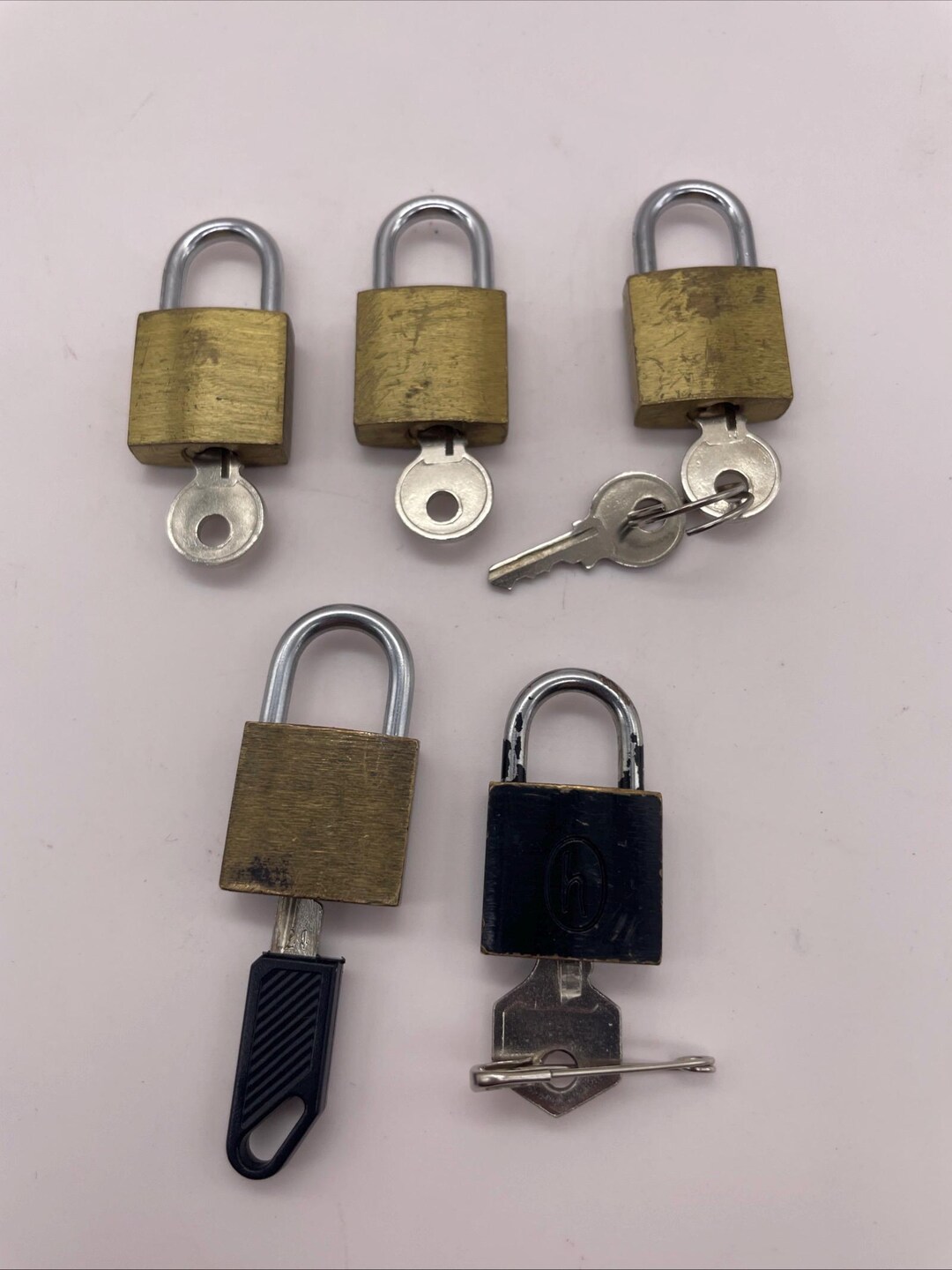 Vintage Lot of 5 Mini Padlocks & Keys, Jewelry Boxes, Diary, Lock and ...