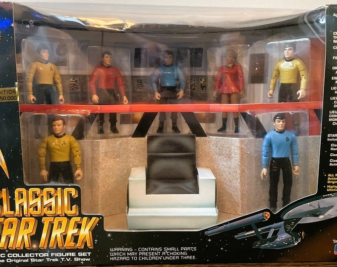 Classic Star Trek Bridge Collector Edition Figure Set New & Complete ...