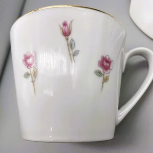 4 Sets of *NEW* Lefton Rose Chintz Snack Plates & Tea Cups - Hand ...