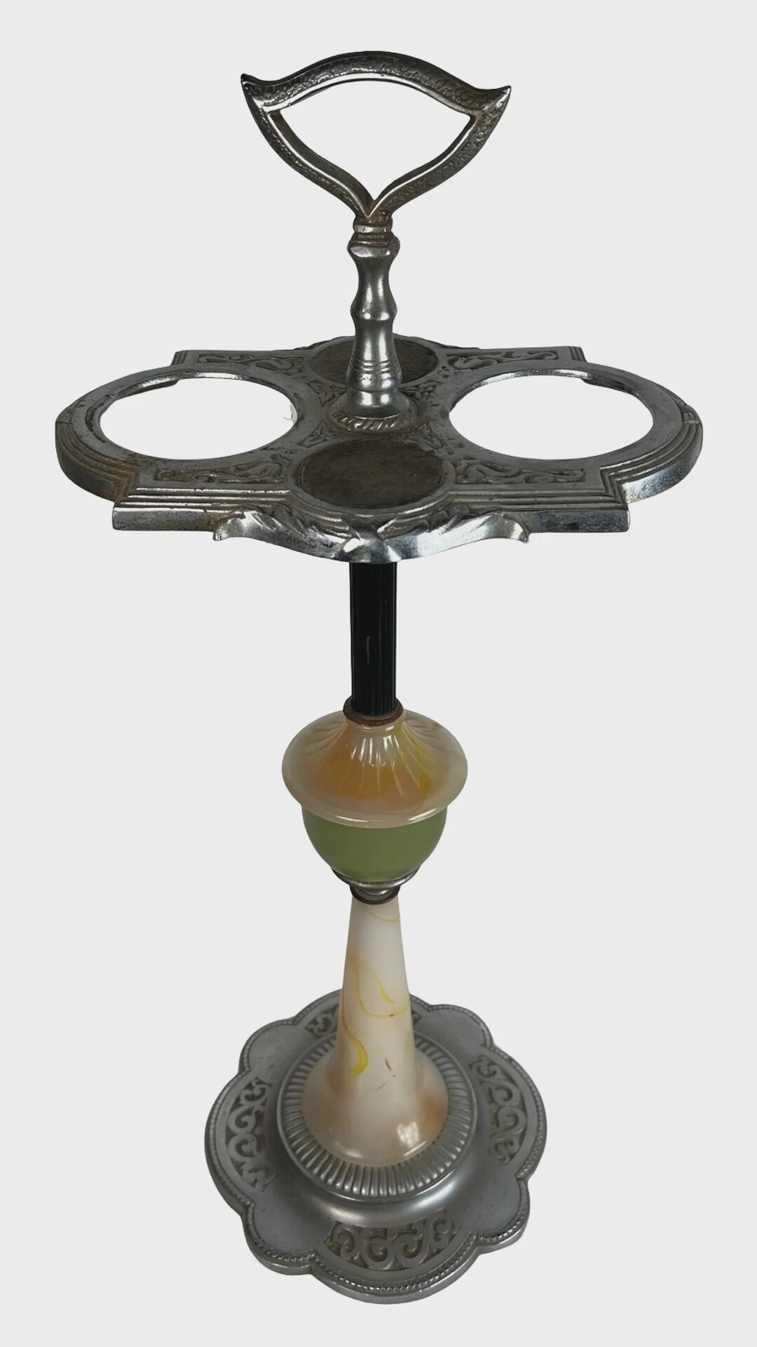 Antique 1920s Art Deco Cigarette Cigar Floor Ashtray Smoking Stand ...