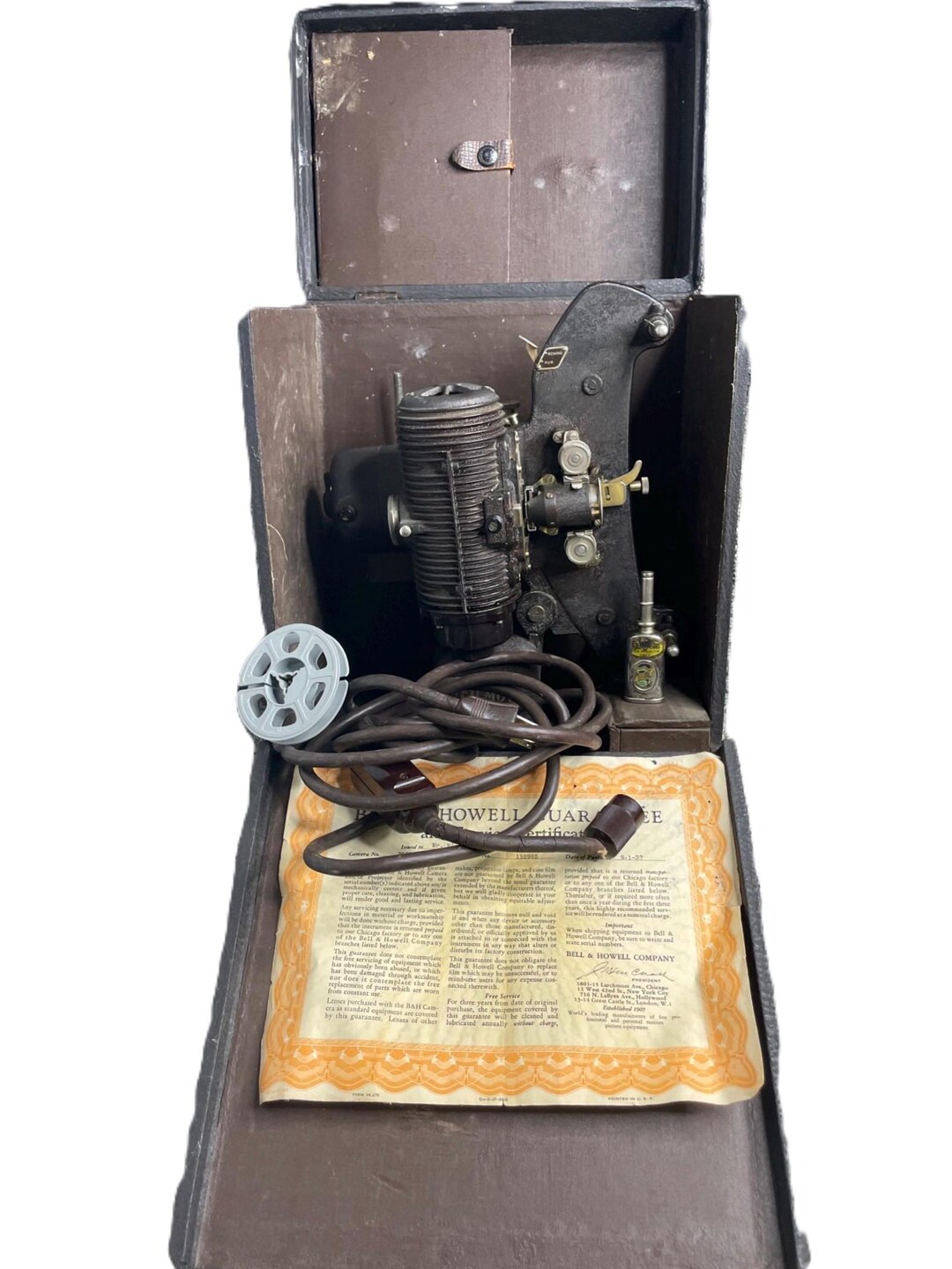 Vintage BELL & HOWELL 8mm Projector, Design 122, Model A, Filmo Regent ...