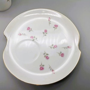 4 Sets of *NEW* Lefton Rose Chintz Snack Plates & Tea Cups - Hand ...