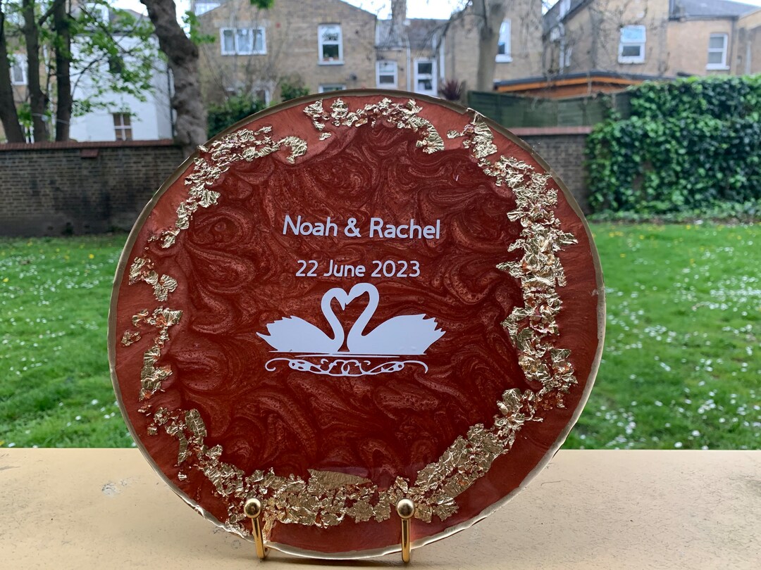 Resin Wedding Plaques, Wedding Tray, Personalised Resin Wedding Tray - Etsy