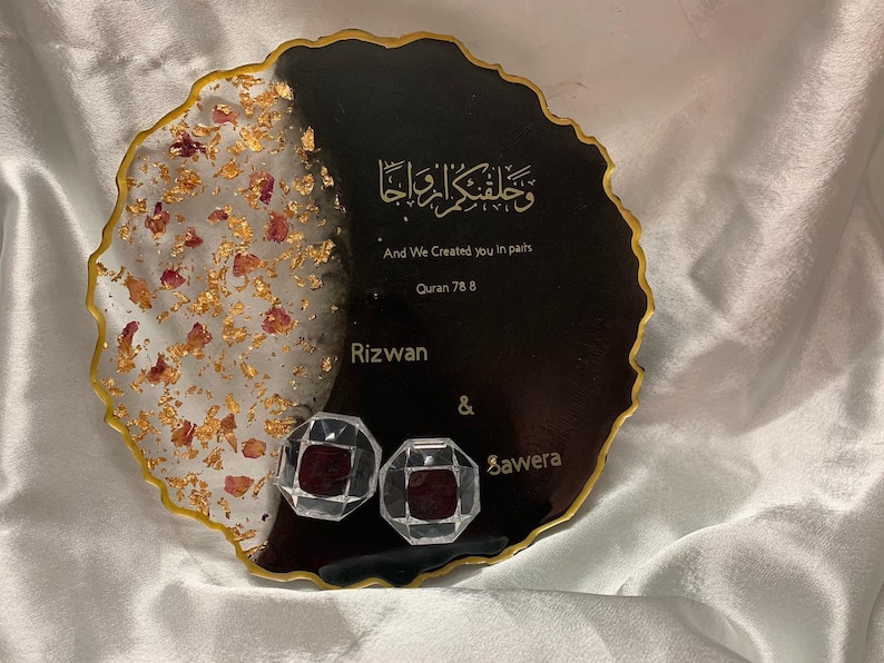 Resin Engagement/ Nikkah Ring Tray Ring Tray Wedding Ring - Etsy