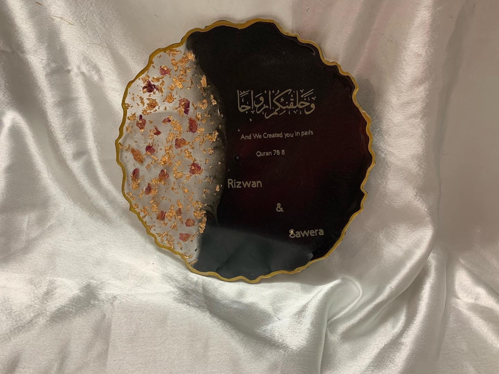 Resin Engagement/ Nikkah Ring Tray Ring Tray Wedding Ring - Etsy