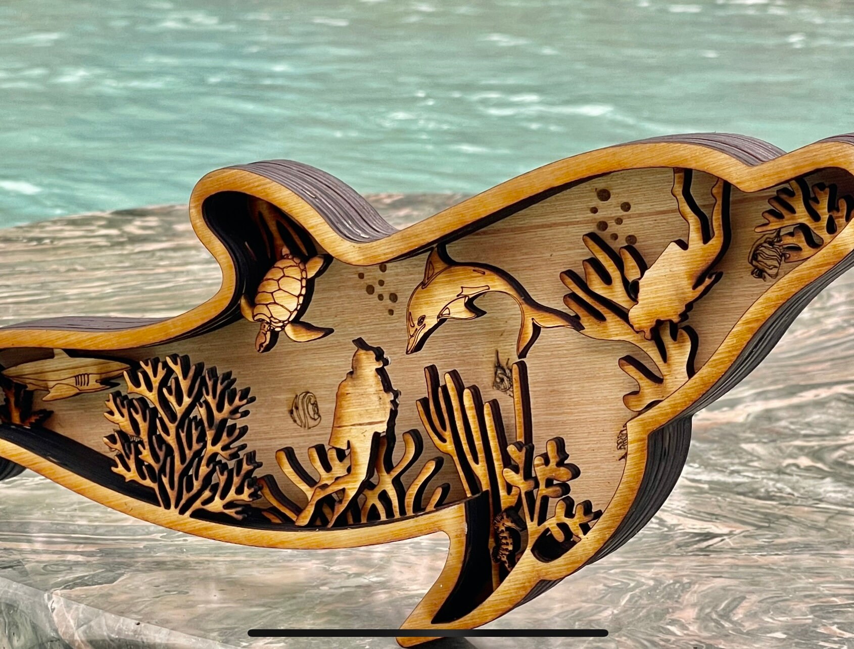 Layered Dolphin - Etsy