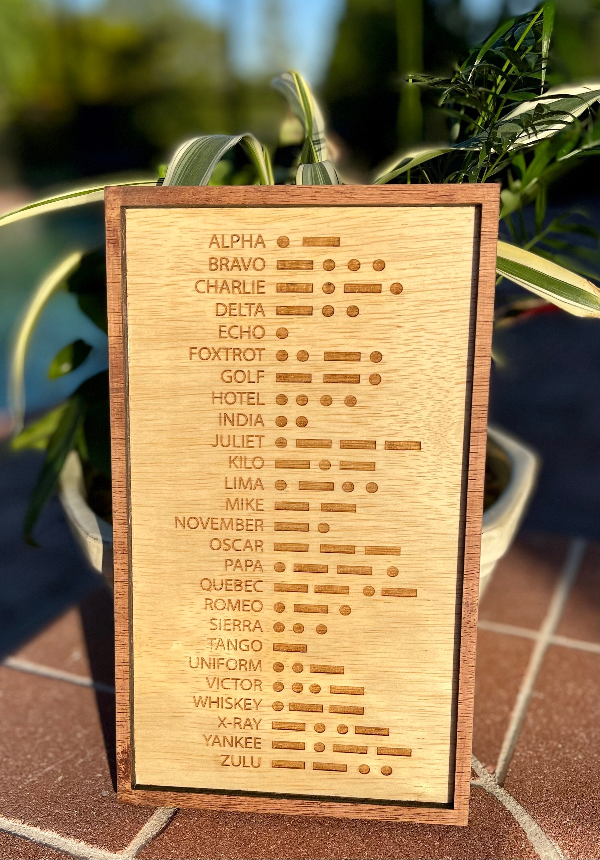 Phonetic Alphabet Morse Code - Etsy