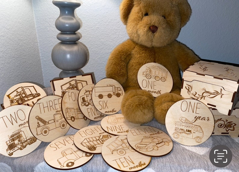 Baby Milestone Markers - Trucks & Cars - Etsy
