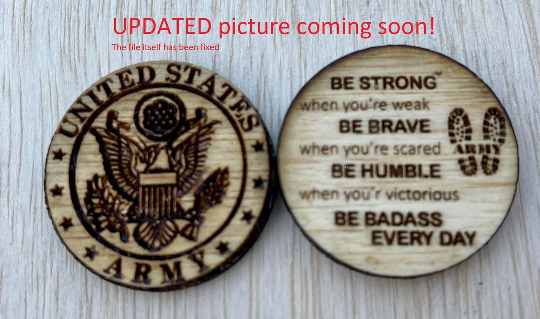 Be Strong Army Chip - Etsy