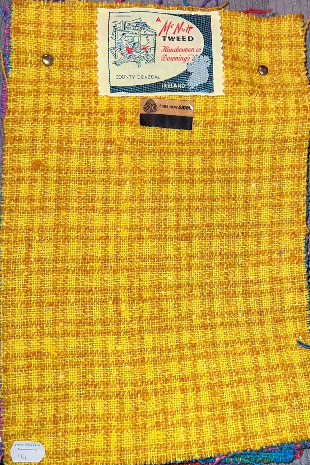 Vintage Irish Wool Tweed Fabric Upholstery Sample Booklet Multi-colored ...